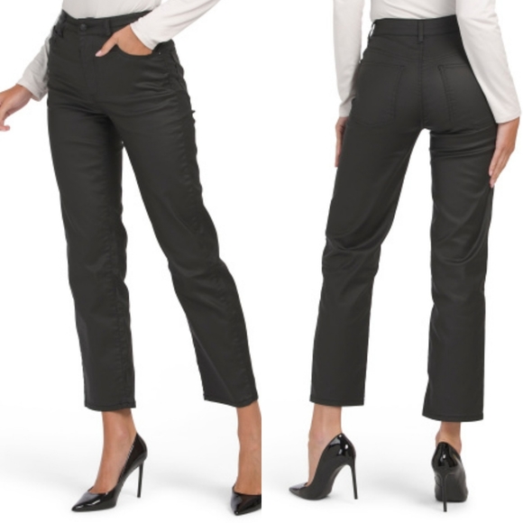 Free People | Jeans | Free People Pacifica Coated Straight Leg High ...